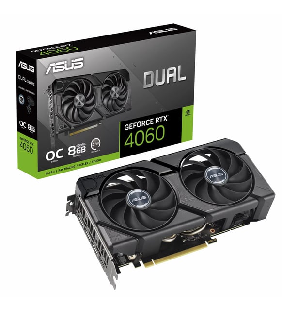 ASUS DUAL-RTX4060-O8G-EVO 8GB Geforce RTX4060 GDDR6 128bit HDMI 3xDP ...