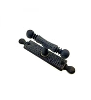Lounge Antika Tarz Dekoratif Pirinç Misket Pencere Kolu - 165X32 Mm, Oksit