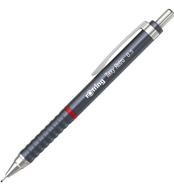 ROTRING TIKKY RETRO VERSATIL KALEM METALİK GRİ 0.5mm