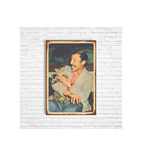 Trend Poster Münir Özkul Yeşilçam Retro Ahşap Poster