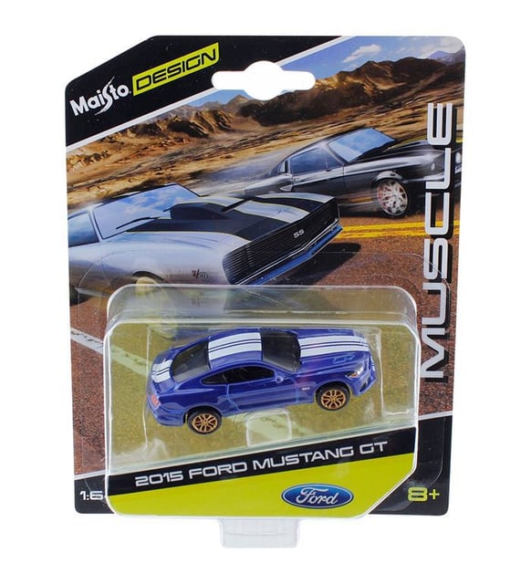 Maisto 2015 Mustang GT Oyuncak Araba 1:64 - Mavi