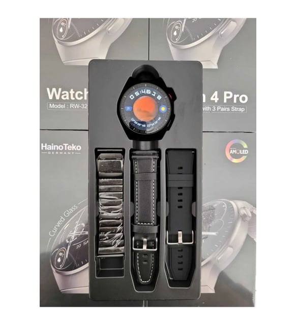 Haino Teko Watch 4 Pro RW32 Curved Amoled Ekran 3 Kordon Akıllı Saat