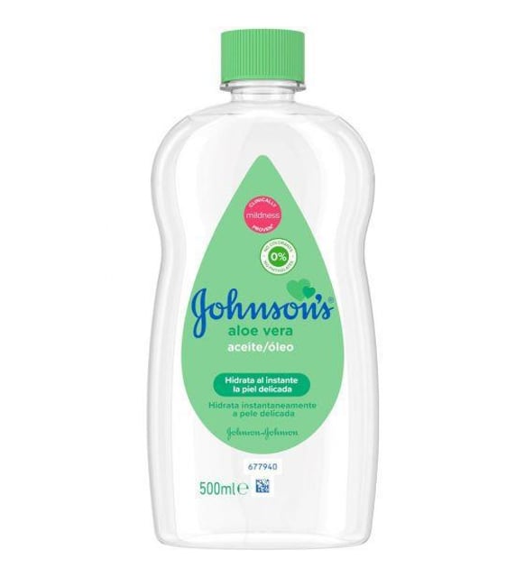Johnson's Baby Oil Aloe Vera 500 ml Yeşil