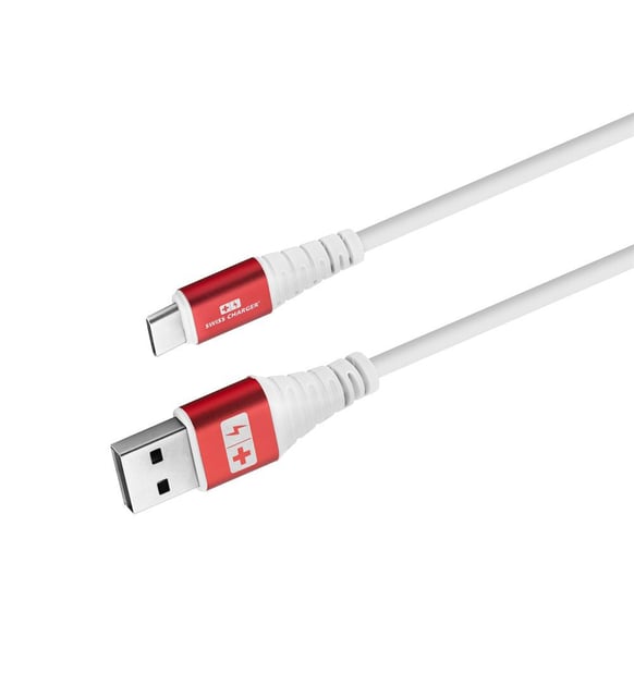 Swiss Charger Type-C Hızlı Beyaz Şarj Ve Data Kablosu 1m