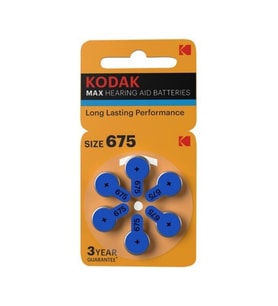 PR 44 675 İşitme Cihaz Pili 6'lı 1 Paket Kodak PR44Kulak Cihazı Pili 6 ...