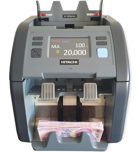 Hitachi iHunter 110 Çift CIS'lı Sahte Tespitli Çift Katlı Para Sayma ...