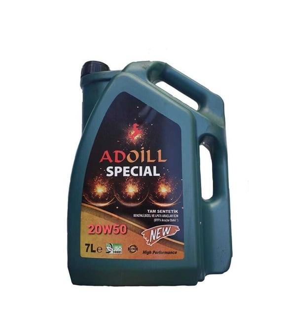 ADOİL SPECİAL 20W50 7LT MOTOR YAĞ BENZ.DZL.LPG ARAÇLARA UYGUN 2024 ÜRETİM