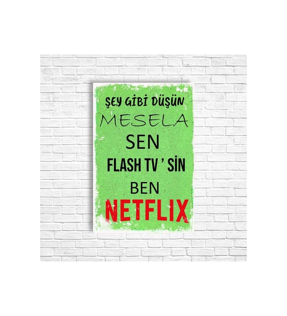 Trend Poster Sen Flash Tv Ben Netflix Retro Ahşap Poster