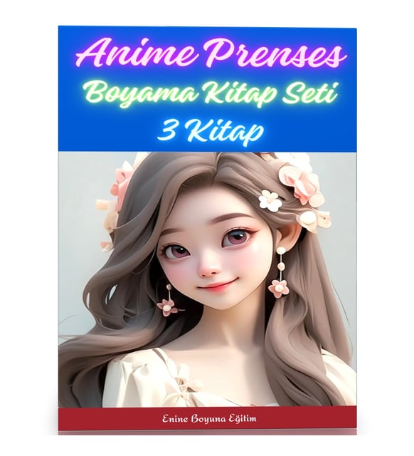 Anime Prenses Boyama Kitap Seti (3 Kitap)