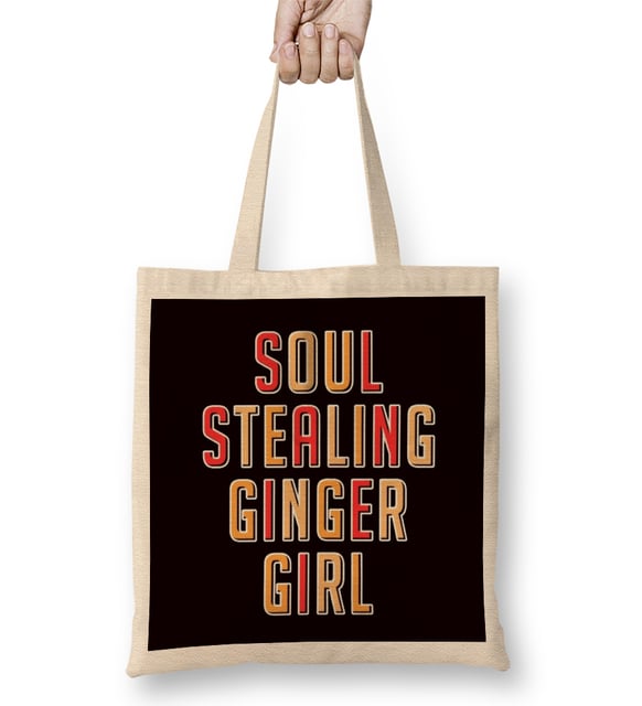 Soul Stealing Ginger Girl Redhead Red Hair Red Haired Irish Bez Çanta ...