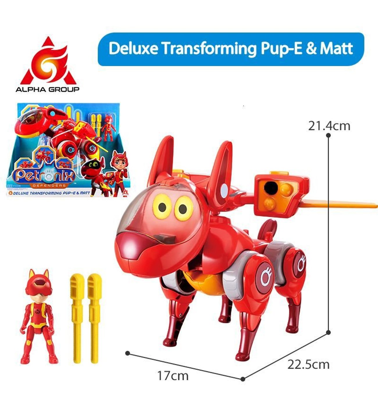 Petronix Defenders Deluxe Dönüştürücü Petronix Oyuncakları Pup-E & Matt
