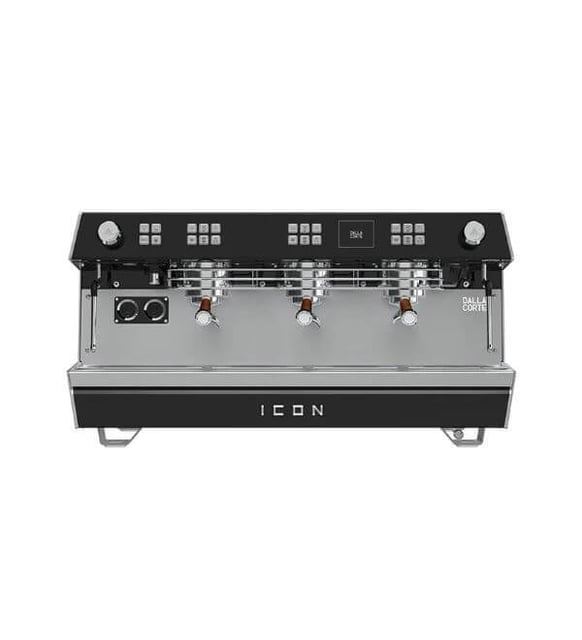 Dalla Corte ICON-3-BN ICON (3 Gruplu) Kahve Makinesi, Siyah-Ceviz