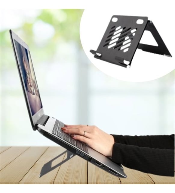 Ayarlanabilir Metal Dizüstü Destek Tabanı Katlanabilir Taşınabilir ...