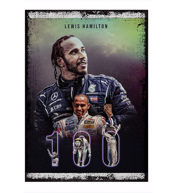 ekart Lewis Hamilton Formula 1 Art Mdf Poster 32cm X44cm