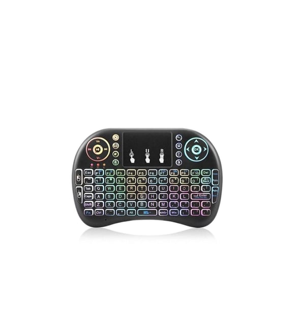 Mini Klavye Mouse Işıklı Smart Tv Box Pc Şarjlı - KL-565