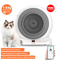 Groove Q-Clean Wi-Fi Otomatik Akıllı Kedi Tuvaleti Gri (Ultra Sessiz ...
