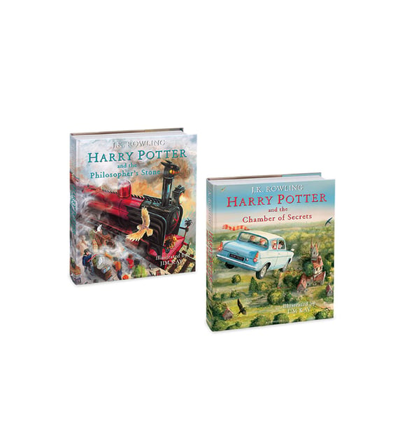 Harry Potter Illustrated Edition 2 Book Set (ingilizce/ciltli)