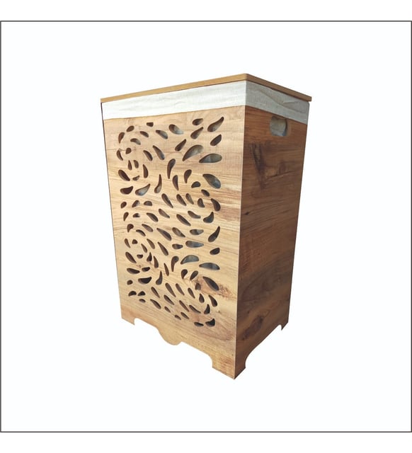 %100 MDF AHŞAP ÇAMAŞIR SEPETİ