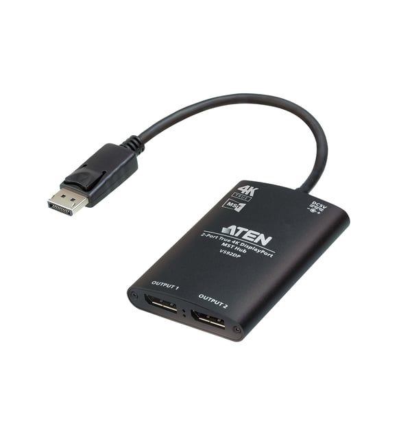2-Port True 4K DisplayPort MST Hub