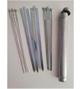 Mangal Seti (50 Cm)- 6 Adana Kebap Şişi,6 Adet Ciğer,6 Adet Kuşbaşı ...