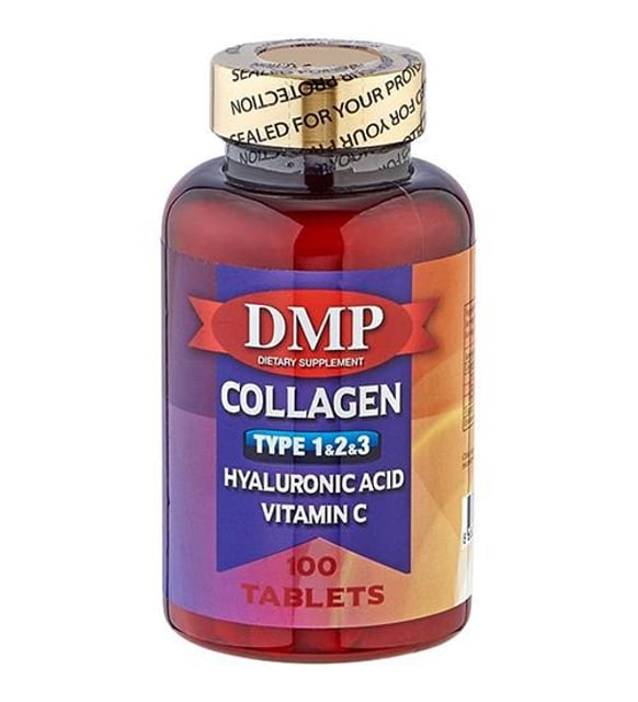 Dmp Hydrolyzed Collagen Type 1-2-3 100 Tablet Hyaluronic Acid Vitamin C ...