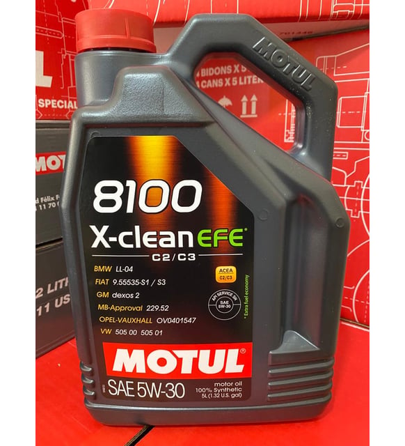 MOTUL 8100 X-CLEAN EFE C2/C3 5W30 5 L DOLUM YILI 2022