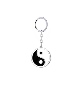 Ying Yang Denge Madalyon Anime Metal Anahtarlık