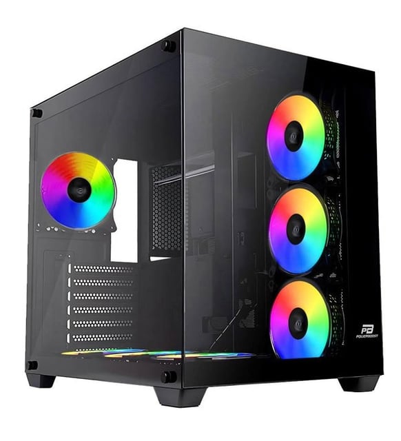 POWERBOOST PB-SS02B SEA WIEW 7-RGB FANLI GAMING MID-TOWER PC KASASI