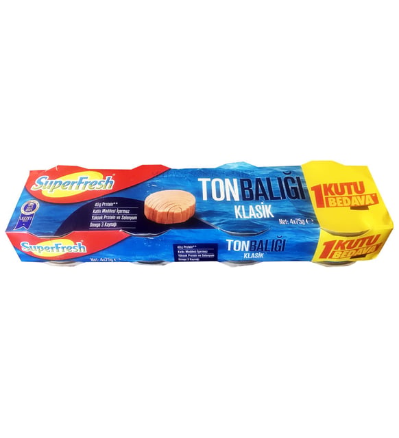 SüperFresh Ton Balığı 4x75 gr Klasik