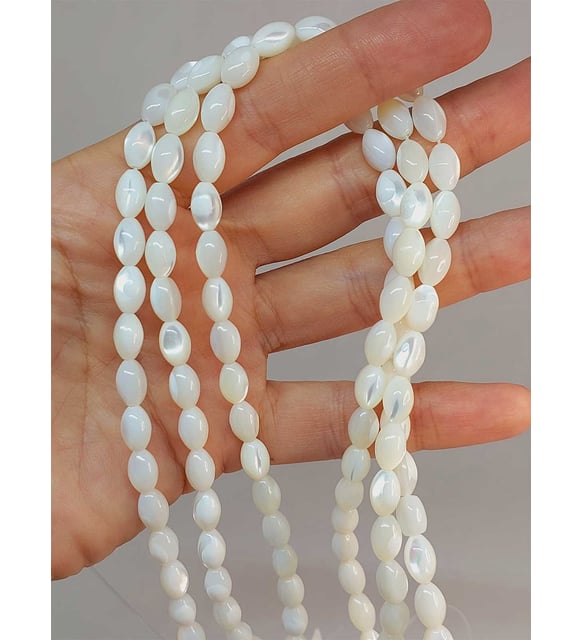 Sedef Taşı Arpa Kesim 5.5x8.5mm Dizi (49416)