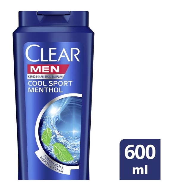 Clear Men Cool Sport Menthol Erkek Şampuan 600 ML