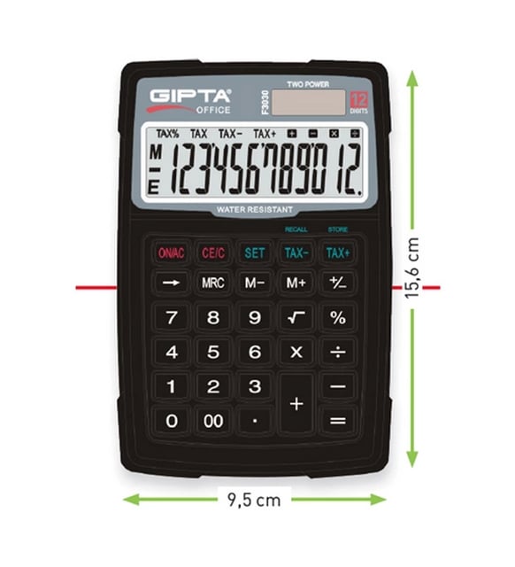 GIPTA F3030 12 HANE MASA TİPİ HESAP MAKİNASI