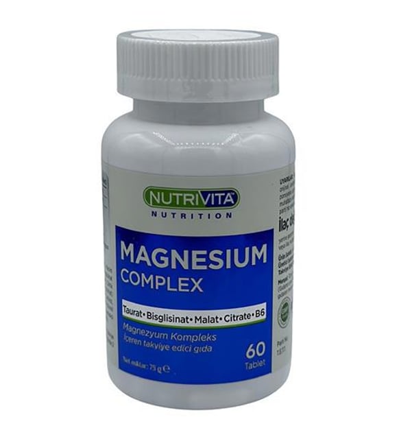 Nutrivita Nutrition Magnesium Complex 60 Tablet Magnezyum Kompleks ...