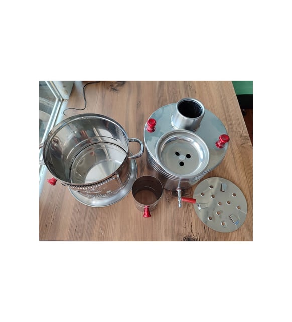 Çay Semaver Odunlu 5lt Paslanmaz