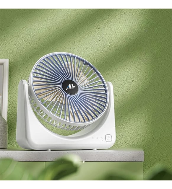 Ally S21 şarjlı fan Ergonomik Ev Ofis Sessiz Vantilatör