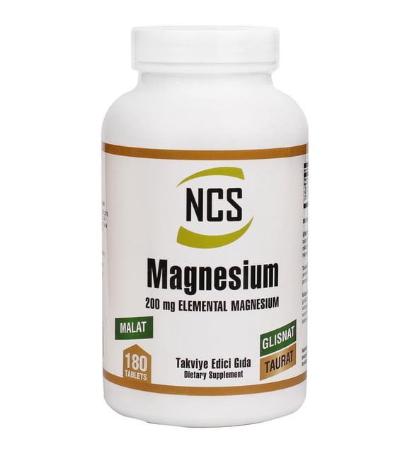 Magnesium (Magnezyum) Malat Glisinat Taurat 180 Tablet