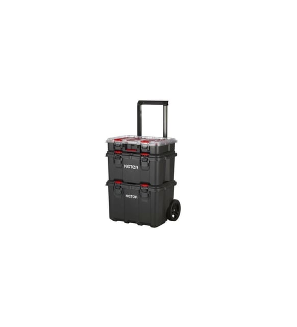 Keter 17210365 Pack N Stack Hart Modular System 3 Katlı Tekerlekli ...