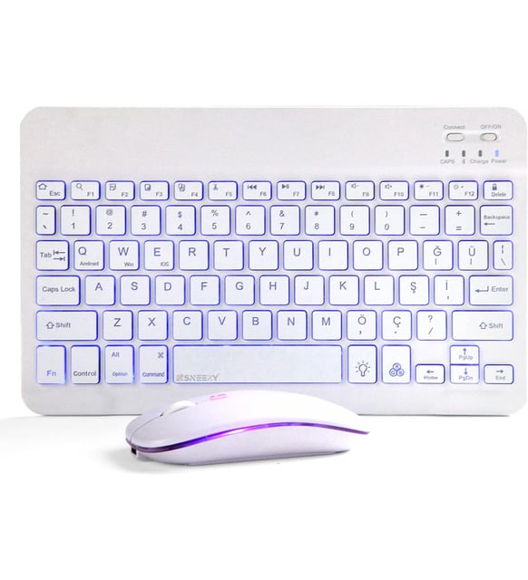 Honor Pad X9 RGB Işıklı Bluetooth & Wireless Türkçe Klavye Mouse Seti