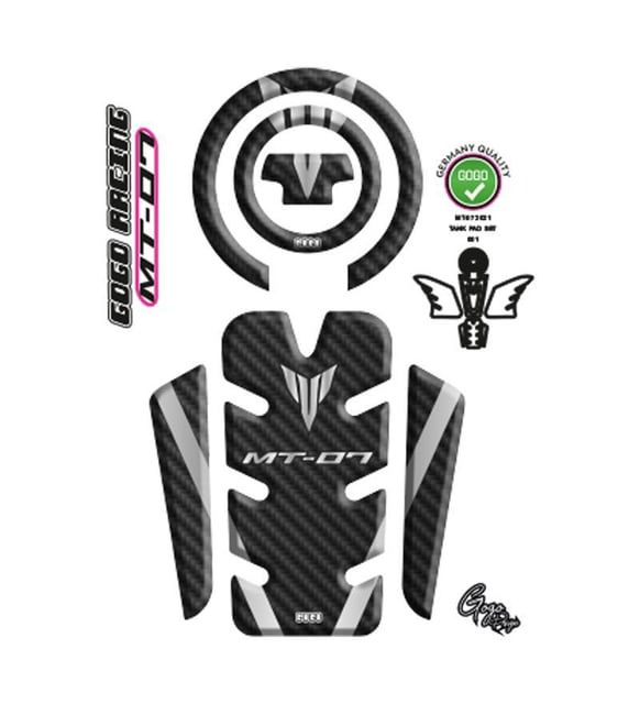 Yamaha Mt07 2021 - 2023 Uyumlu Tank Pad 001