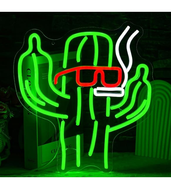 Kaktüs Neon Led Tabela