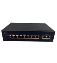 Ai Smart 1010B POE8 8 Port 10/100Mbps PoE Switch 2 Uplink - 8 Port PoE ...