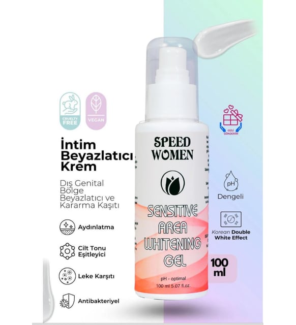 Speed women Genital Bölge Beyazlatıcı Krem (Koltuk altı,Diz,Dirsek ve ...