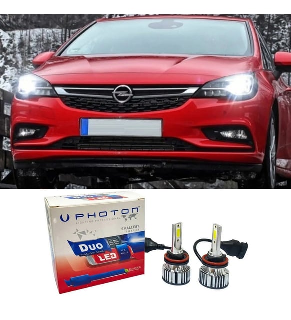 Opel Astra K Led Xenon Uzun Far Ampulü H1 Duo Yeni Seri Beyaz 2015+