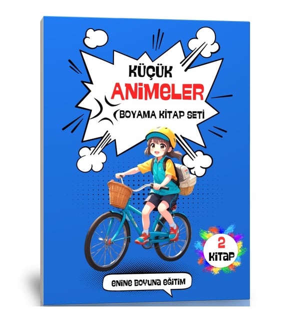 Küçük Animeler Boyama Kitap Seti (2 Kitap)