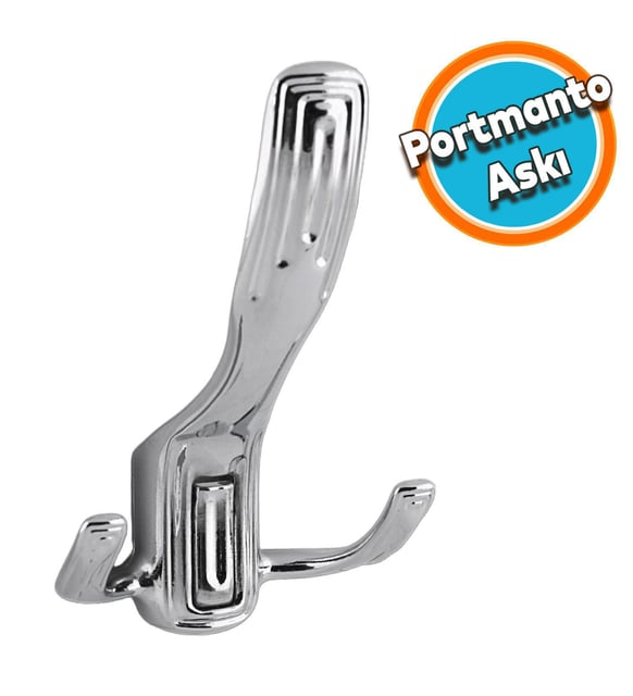 Metal Vestiyer Duvar Dolap Elbise Askısı Krom Mobilya Kapı Askılığı ...