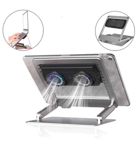 MEMO DP01 Çift Fanlı Dizüstü Bilgisayar Laptop Soğutucu Stand