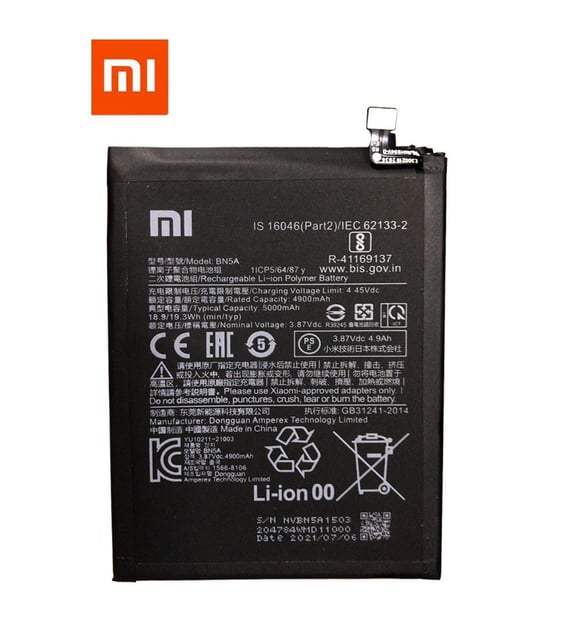 Xiaomi Redmi Note10 5G BN5A Batarya Pil Orjinal