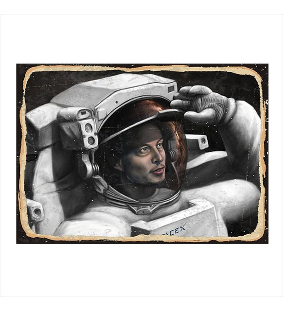 Elon Musk Mdf poster