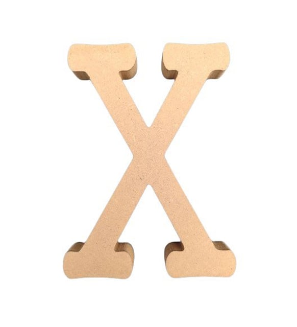 ( X Harfi 20 cm 18 mm ) Ahşap Harf, Dik Durabilir, Özel Gün, Doğum Günü ...