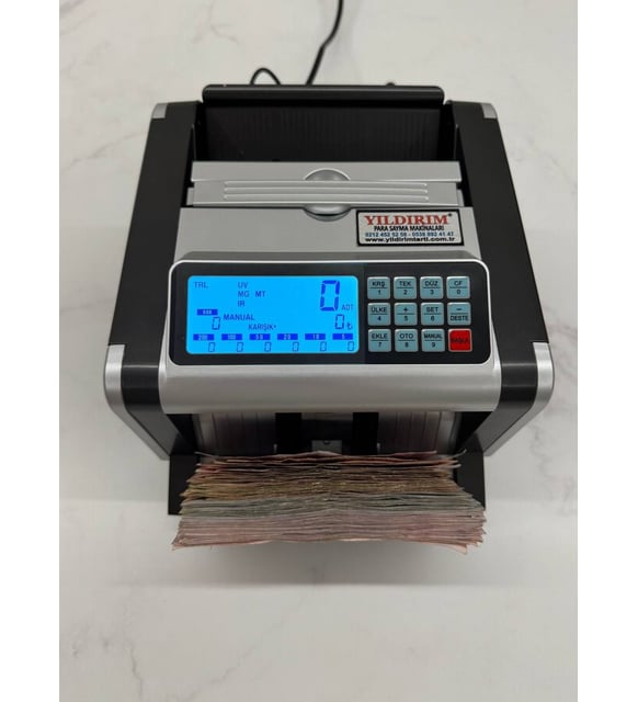 TL ve Euro Karışık Sayım Ofis Tipi Para Sayma Makinesi (SAHTE TESPİTLİ ...